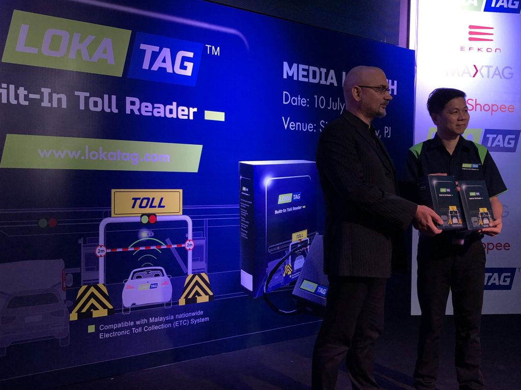LOKATAG Dashboard Built-In Toll Reader Launched at RM499.00 - Automacha