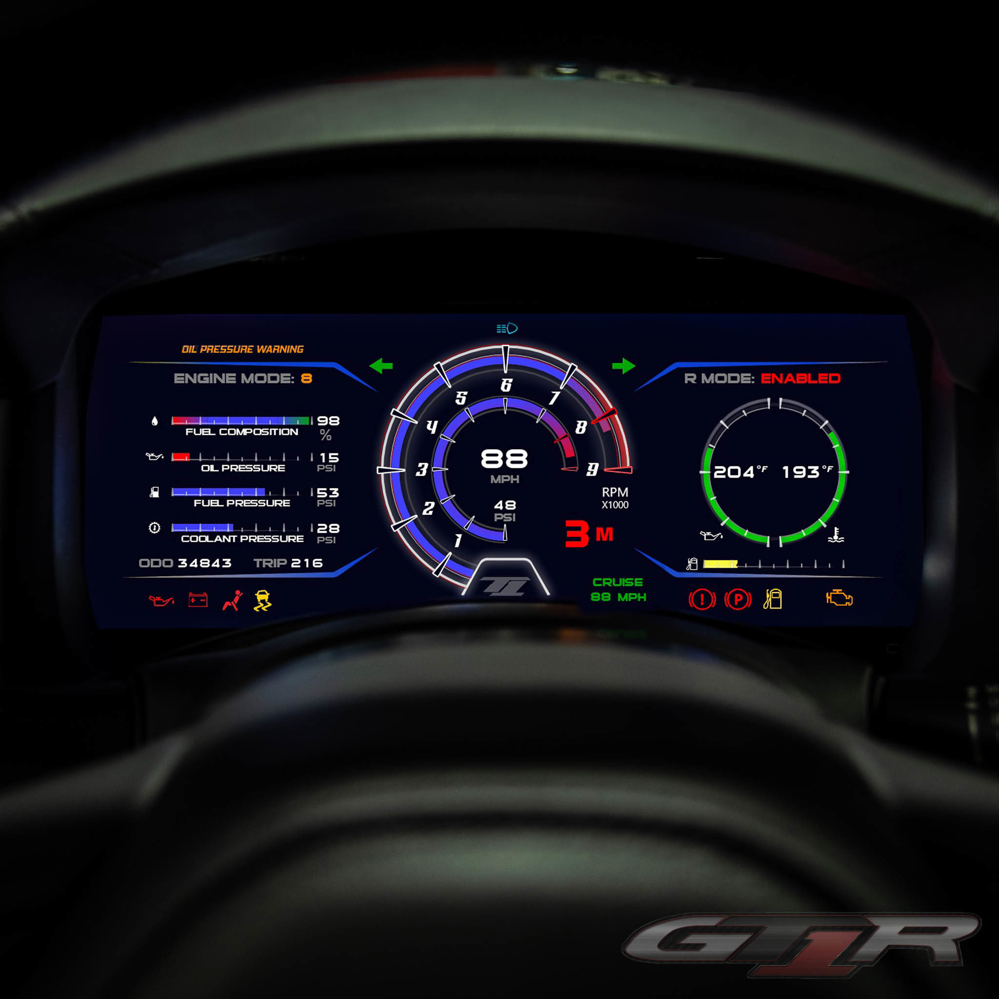 GT1R Motec C1212 Dash Kit Is A RM 60k GT-R Digital Dash - Automacha