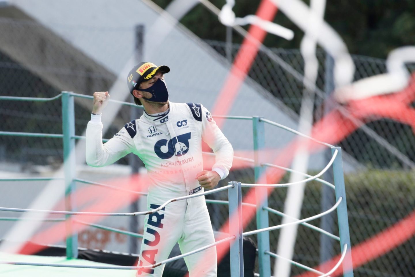 Pierre Gasly Sitting On Podium 2020 Italian Grand Prix Race Report