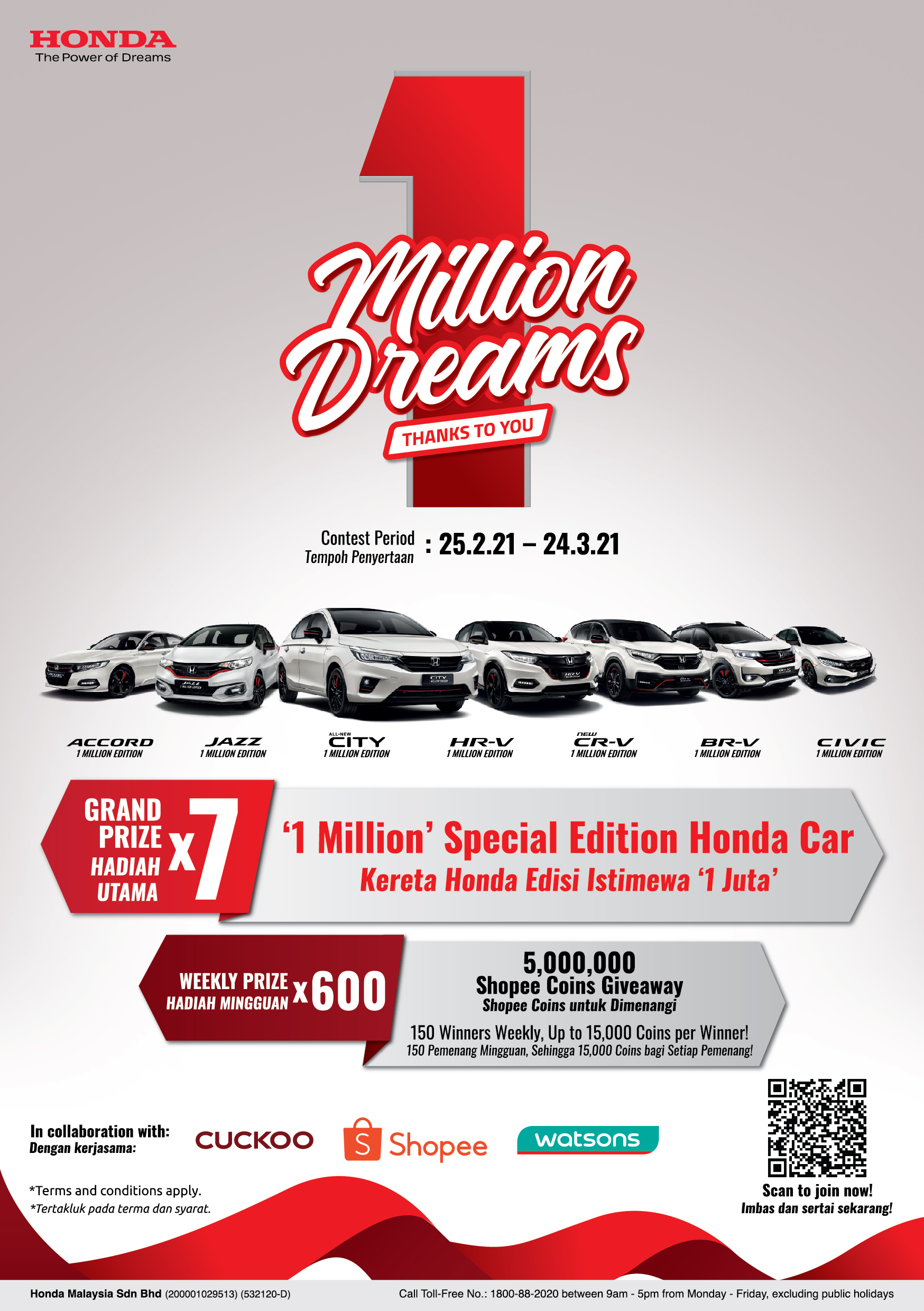 Honda Malaysia Offering RM 5,000 Rebate On City and BR-V - Automacha