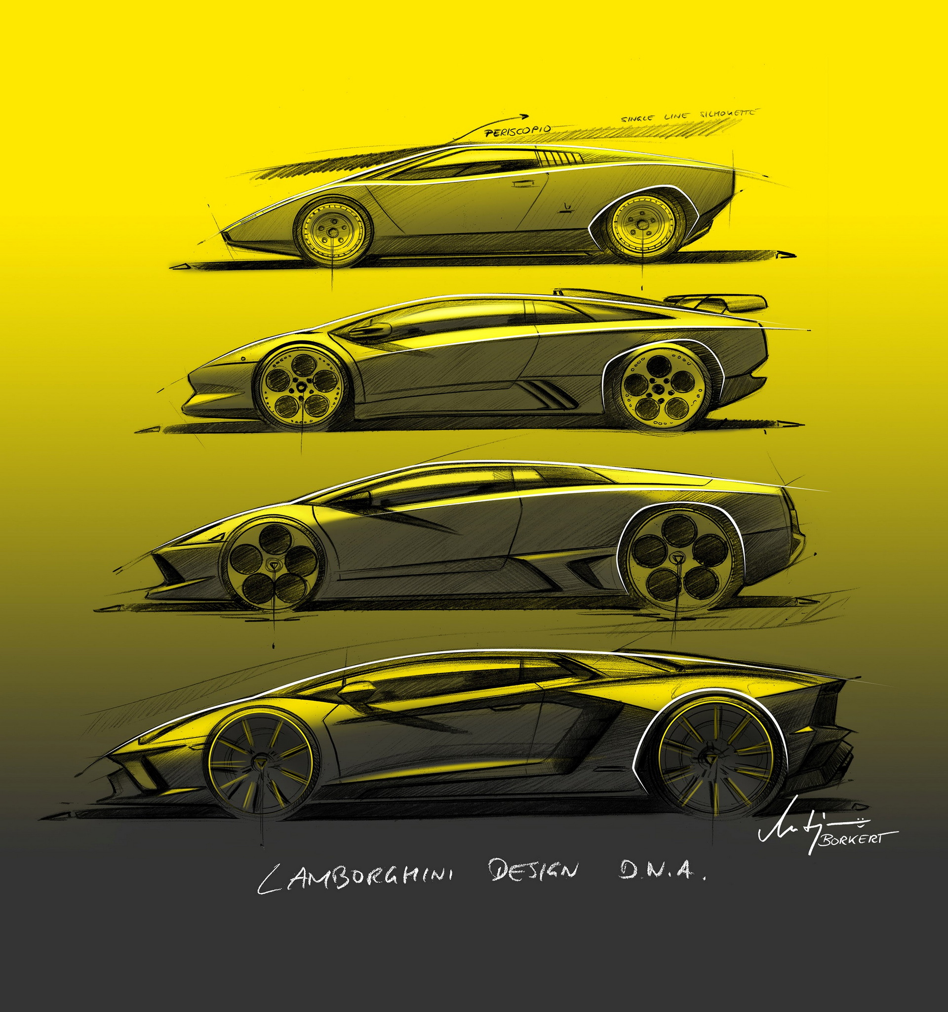 Lamborghini Celebrates The Design Of Its Iconic Countach - Automacha