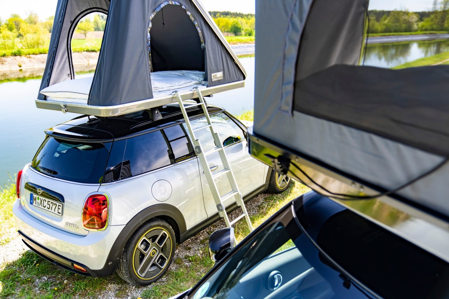 MINI Unveils New Roof Tent For Its All-Electric Cooper SE - Automacha