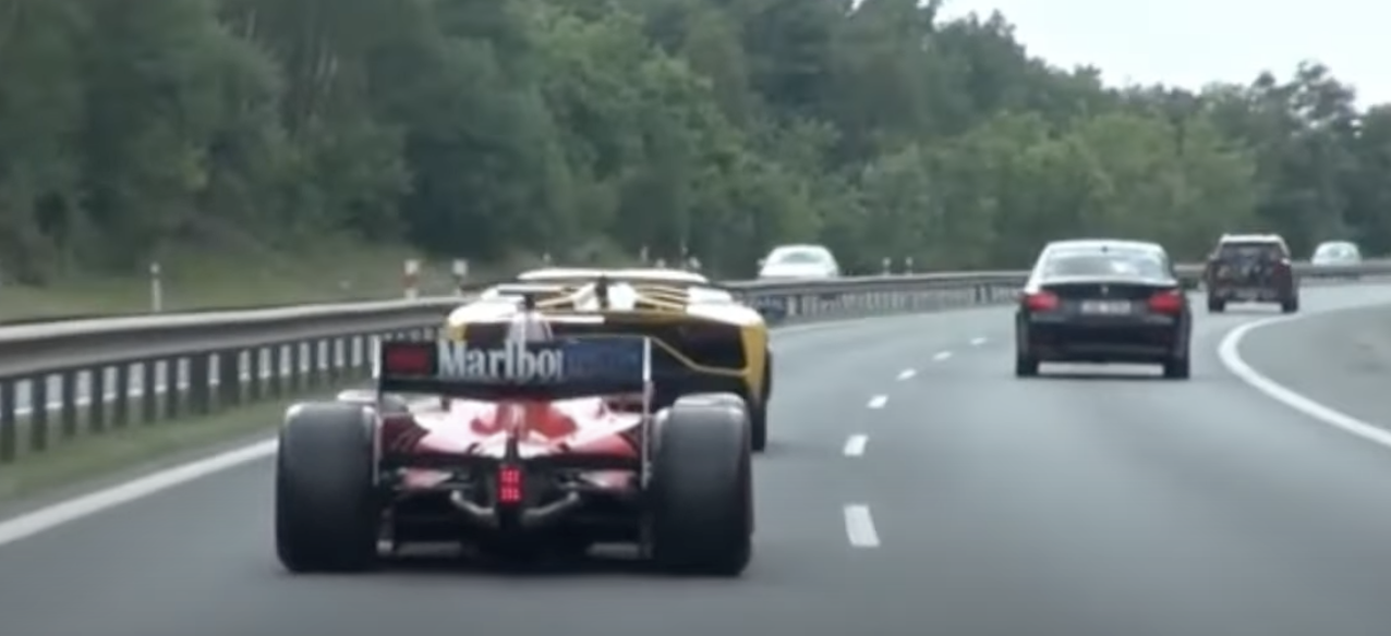 Ferrari-Liveried GP2 Car Sighted On A Czech Highway - Automacha