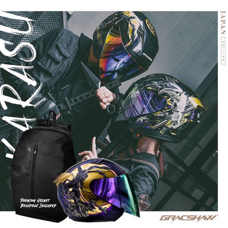 GRACSHAW LAUNCHES JAPAN EDITION MOTORCYCLE HELMET - Automacha