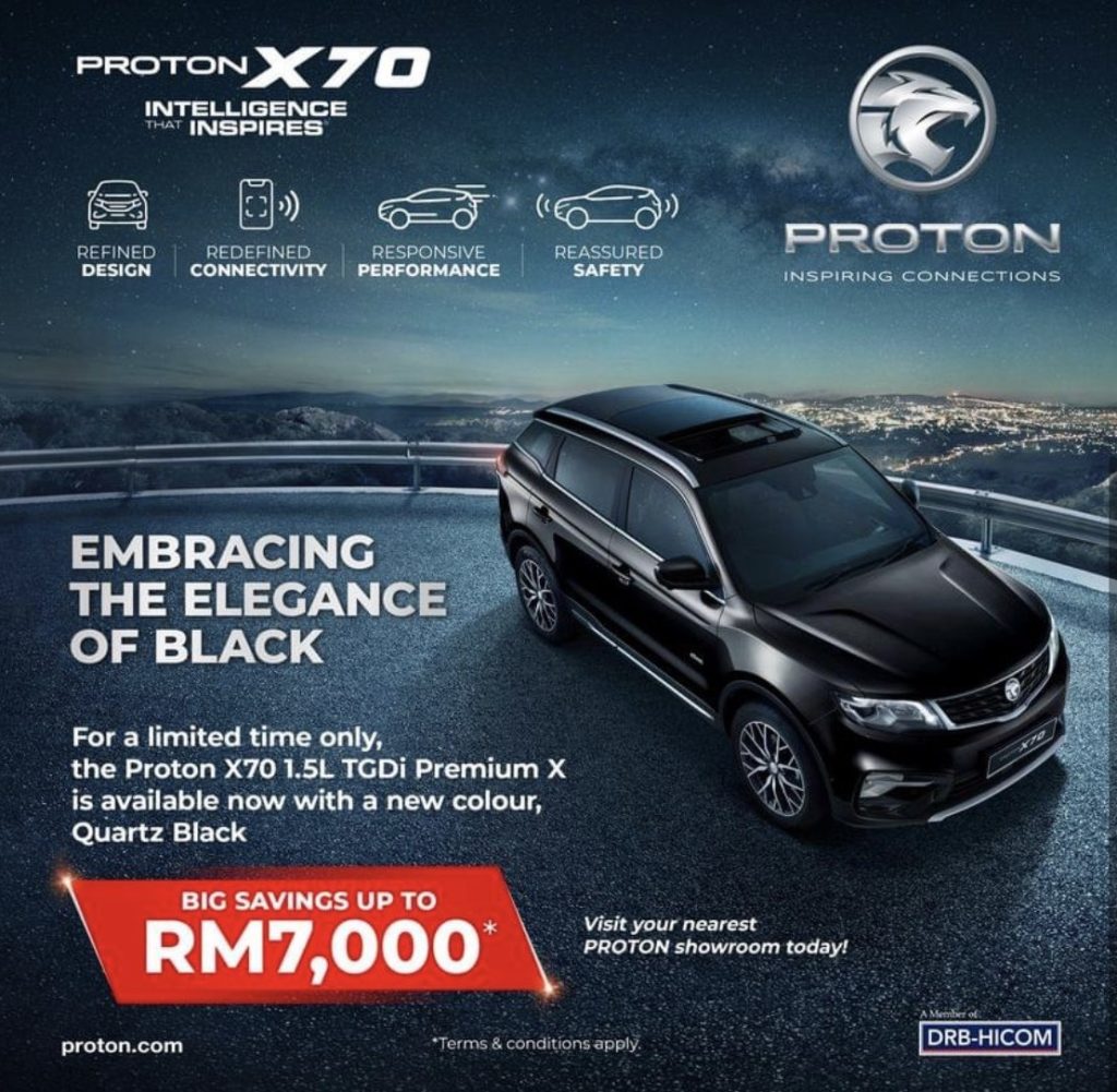 Proton X70 Discount At RM7k Plus Goodies Right Now - Automacha