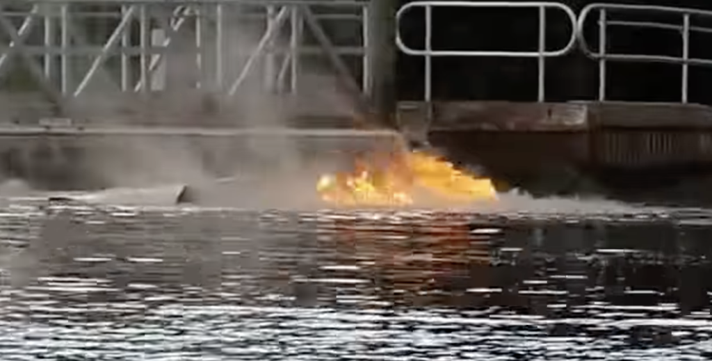 Tesla Model X Continues Burning While Submerged In Water - Automacha