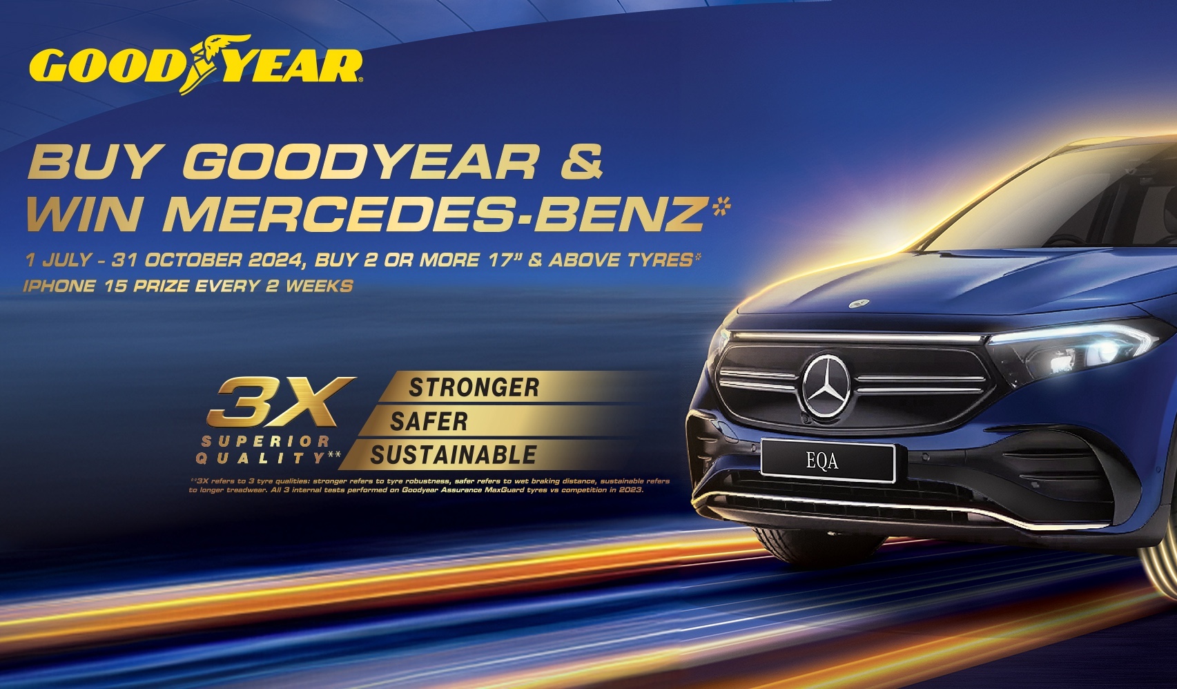 Buy Goodyear Tyres & Stand A Chance To Win A Mercedes-Benz! - Automacha
