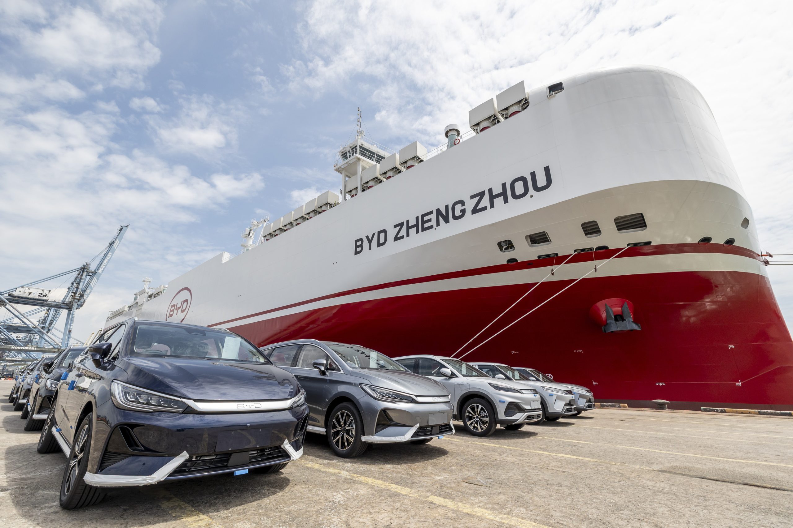 BYD Zhengzhou Makes Maiden Voyage To Malaysia With 7,000 EVs Onboard ...