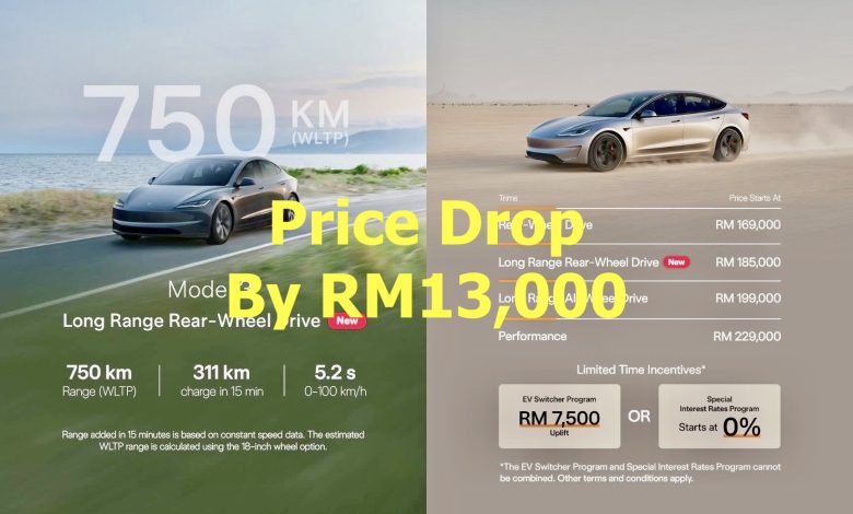 Tesla Model 3 Gets A RM13,000 Price Cut In Malaysia - Automacha